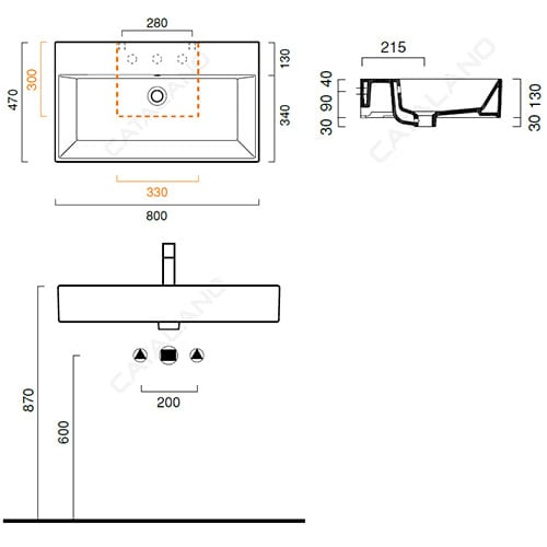 Catalano lavabo Premium 80x47 - BG-Sanitarija